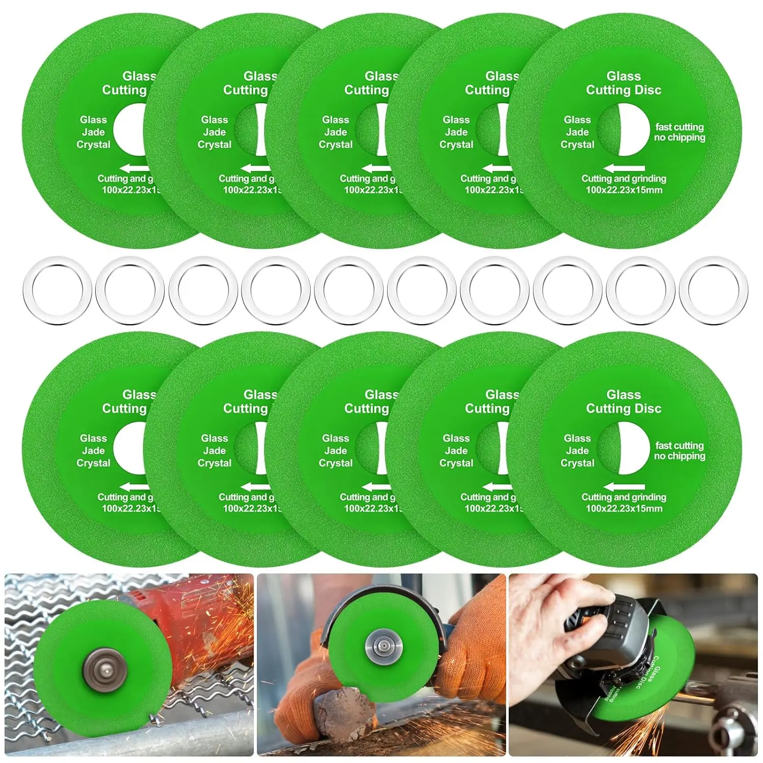 Glass Cutting Disc 4 Inch for Angle Grinder, Angle Grinder Cutting Disc ...