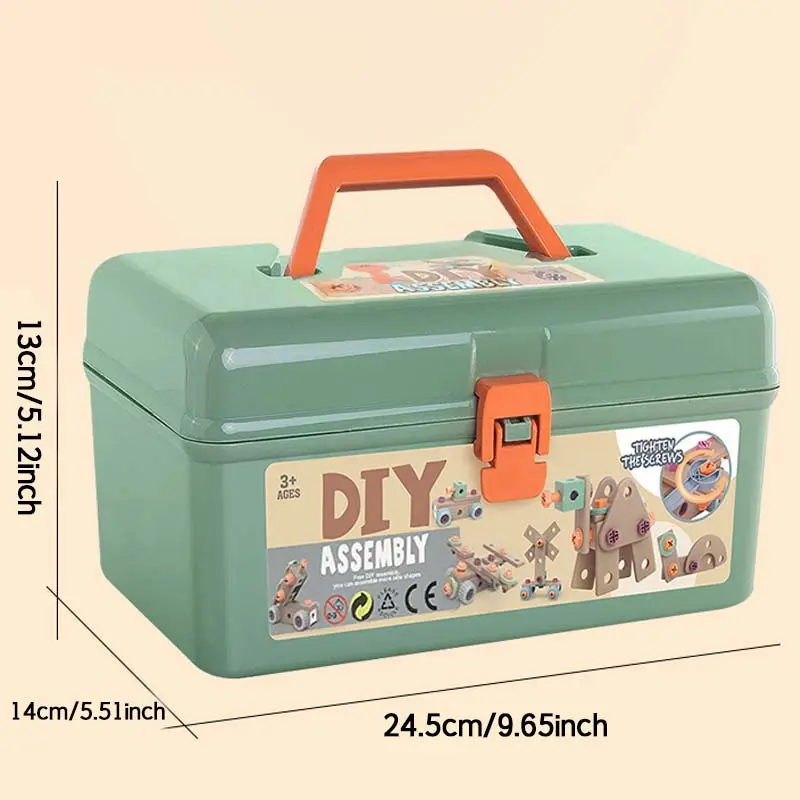 Kids Tool Set with Drill 144Pcs Toddler Tool Set with Toolbox STEM ...