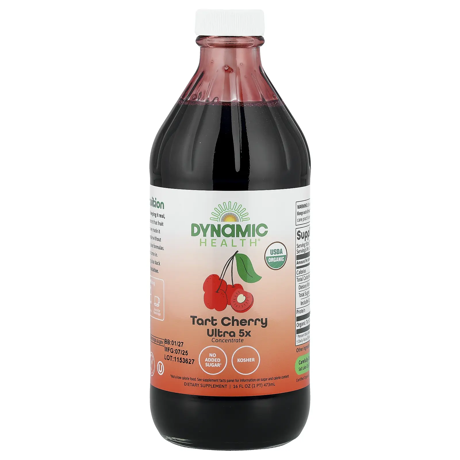 Dynamic Health Tart Cherry Ultra 5X Concentrate, 16 fl oz (473 ml ...