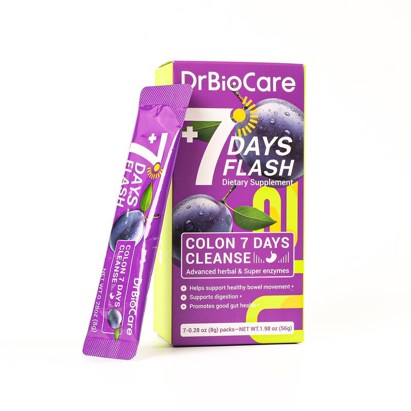 DrBioCare Colon Cleanse Supplement, 7 Days Flash Series, Supports ...