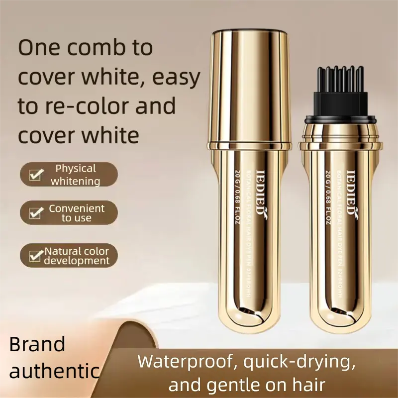 IEDIED Waterproof & Sweat-Proof Hair Dye Comb - Quick 2-in-1 Touch-Up ...