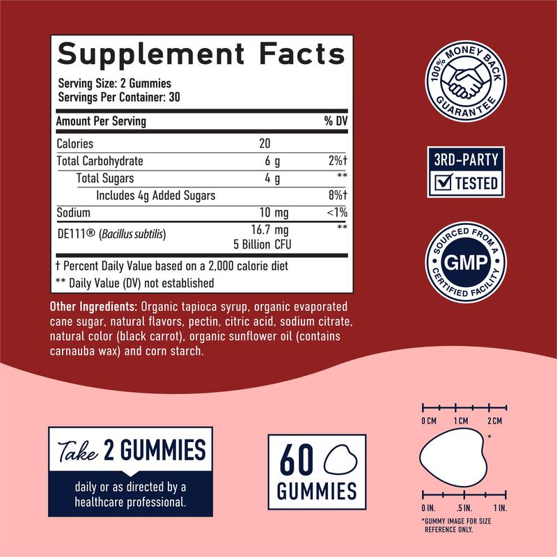 Organic Probiotics Gummies | 5 Billion CFU Probiotics for Digestive ...