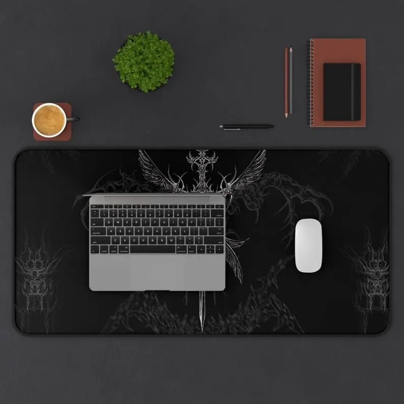 Cybersigilism Mouse Pad, Angel Sword Desk Mat, Gaming Accessories ...