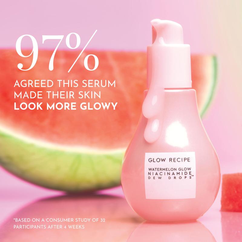 Glow Recipe Jumbo Watermelon Glow Niacinamide Dew Drops 80mL, Brightens ...
