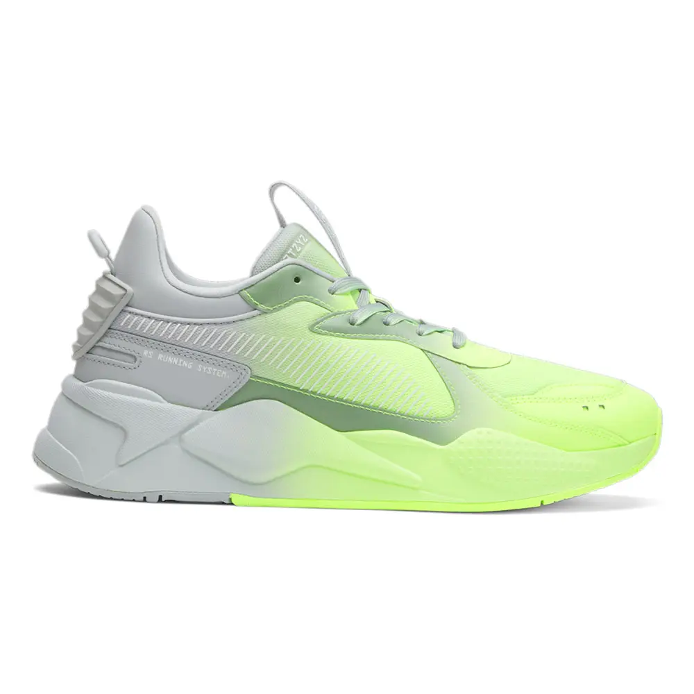 PUMA Mens Rs X Faded Lace Up Sneakers Shoes Casual - Green, Grey ...