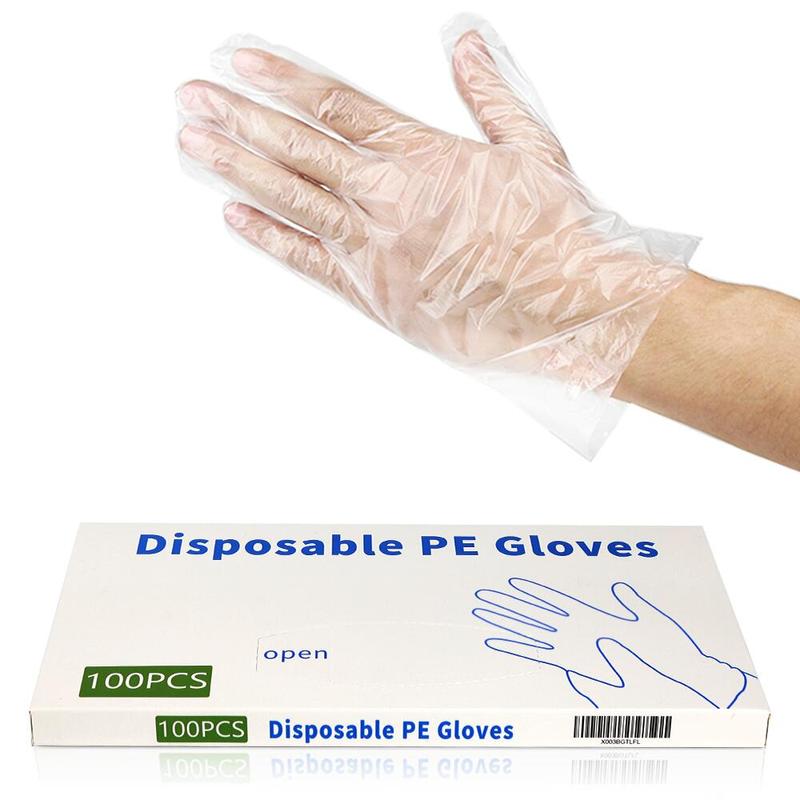 Stop Scrambling! 100-Count Disposable Gloves – PE Material – Latex ...