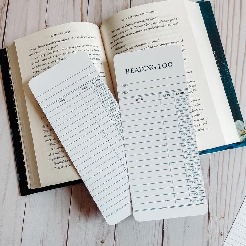 Reading Log Bookmark- vintage style library card | Bookmark reading ...