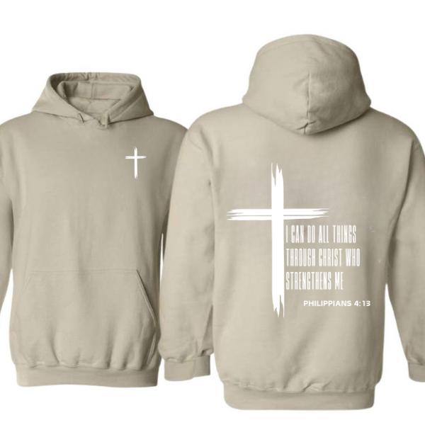 I Can Do All Things Through Christ Who Strengthens 2 Sided Hoodie ...