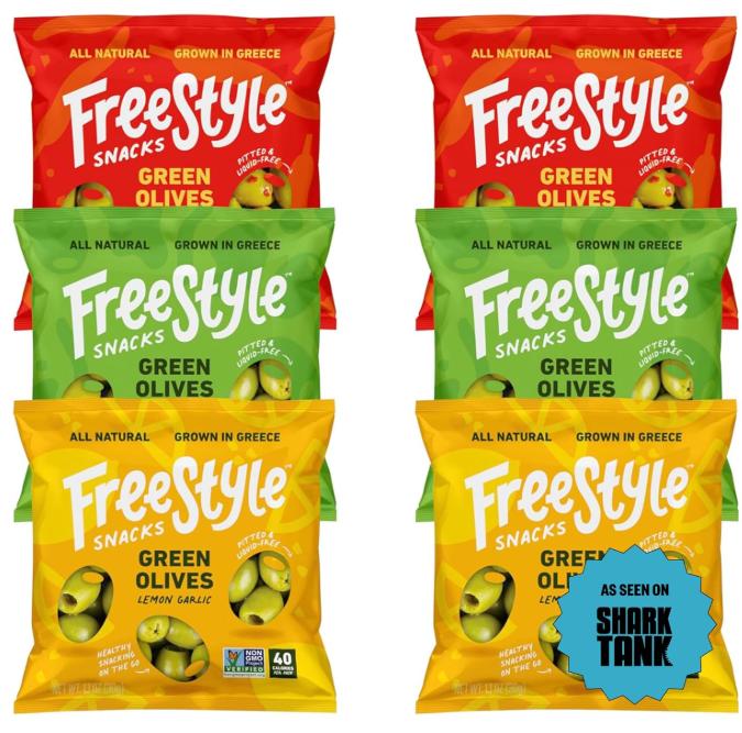 Freestyle Snacks Olive Snack Packs - As Seen on Shark Tank - Single ...