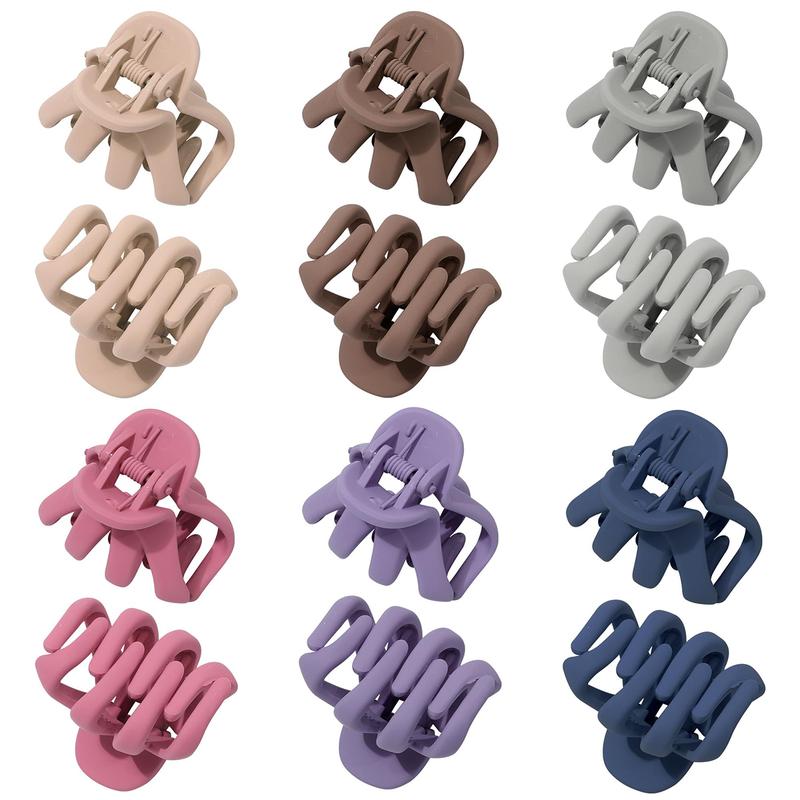 AWAYTR 12Pcs/Set Small Hair Clips for Women Girls Octopus Hair Claw ...