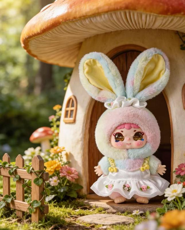 JIIMO Forest Dream 400% BoxMystery，Bunny Plush Dolls，Soft Furry ...