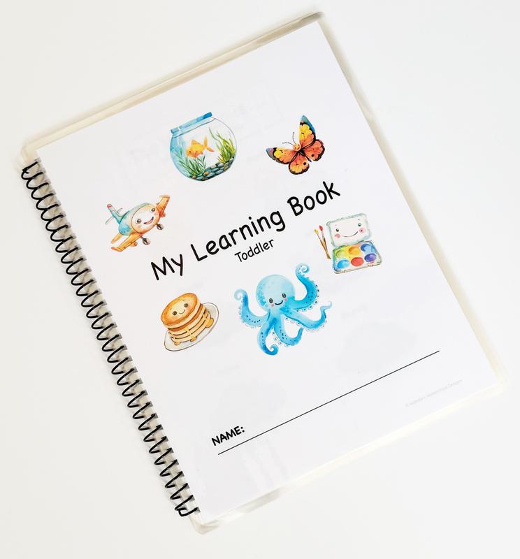 Toddler Learning Book with 22 Activity Pages| Toddler Busy Book|Toddler ...