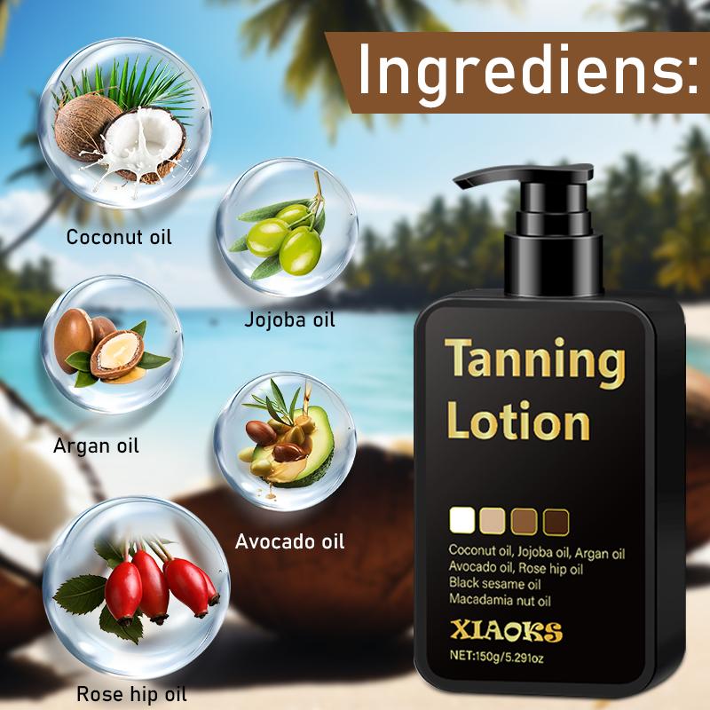 XIAOKS Instant Self-Tanning Lotion | 24HR Natural Bronze Tan for Face ...