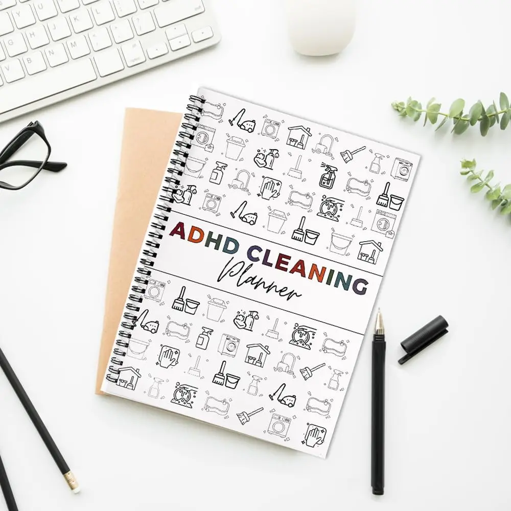 Cleaning Planner for Adults & Teens Undated Daily Weekly Monthly Yearly ...