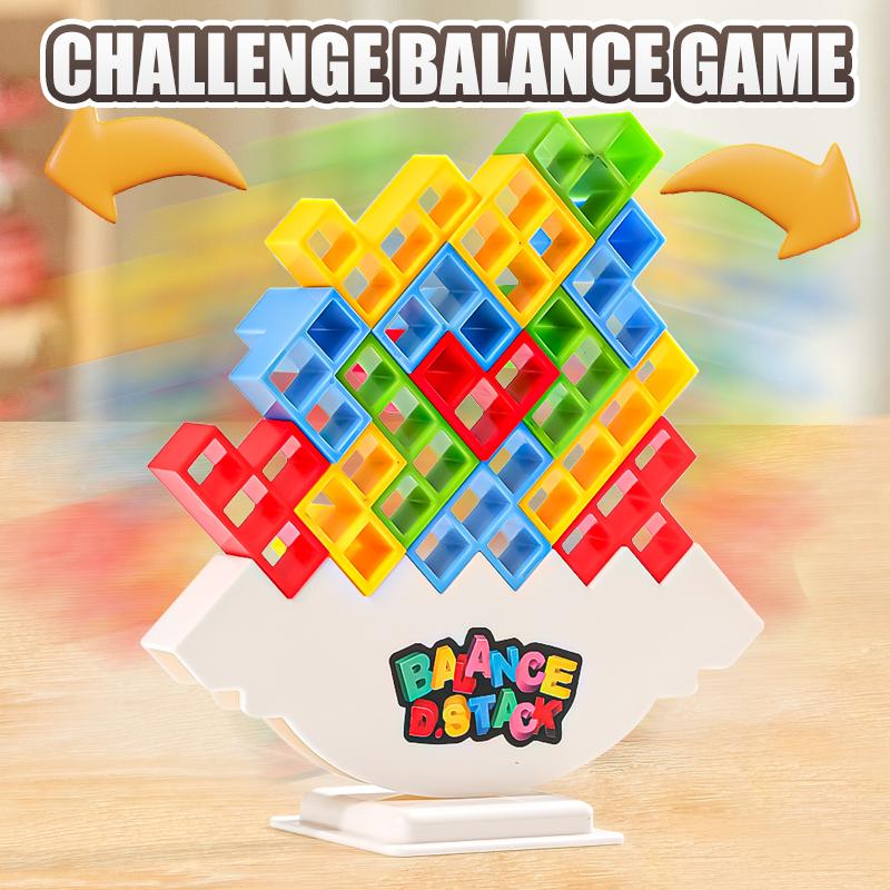 32 PCS Balance Board Games & Tower Stack Set for Kids & Adults, Balance ...