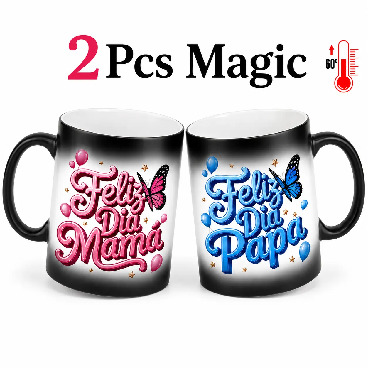 Father’s Day Gift for Papa, Feliz Dia Papa Magic Color Changing Mug ...