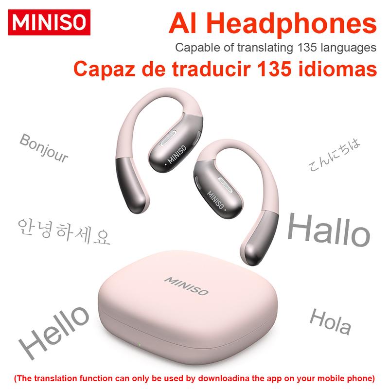 MINISO X28 OWS Translation Open Ear Wireless Bluetooth Earbuds Support ...
