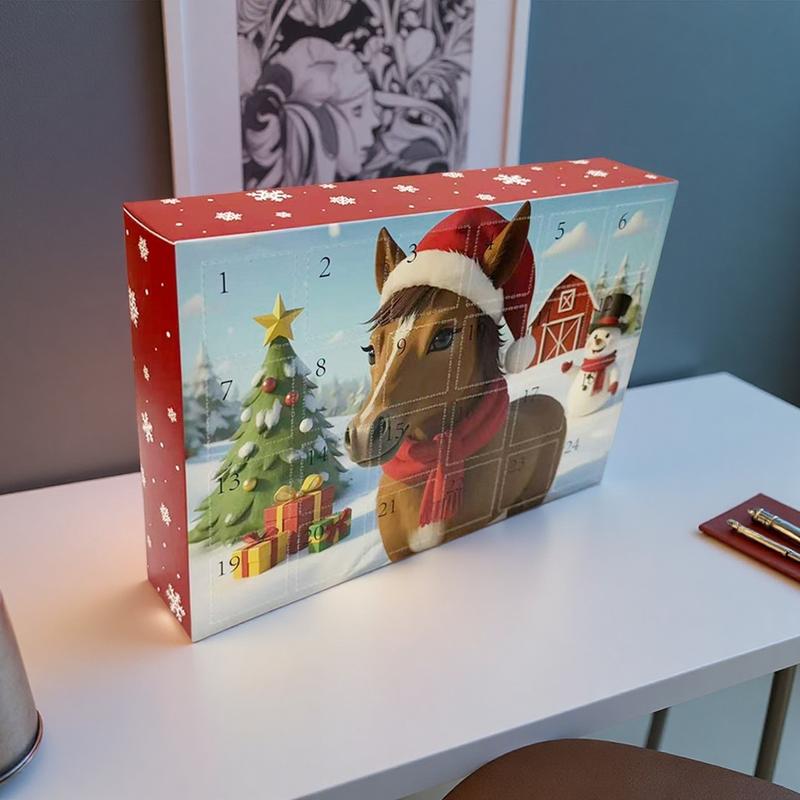 Christmas Horse Surprise Blind Box Gift Set, 24 Unique Horse-Themed ...