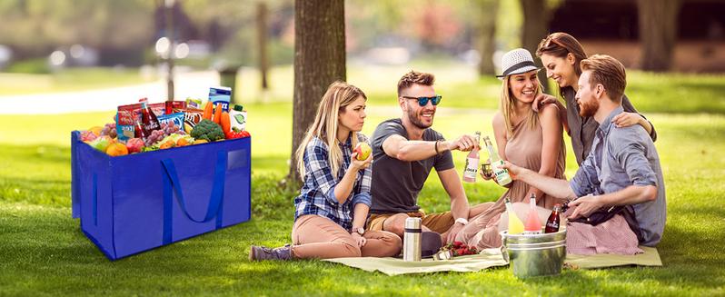 XUZC 24 Gallon Extra Large Heavy Duty Foldable Moving Bags With ...