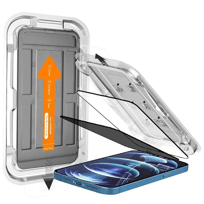 Dust-proof Phone Screen Protector, 1 Count Anti-spy & HD Tempered Glass ...