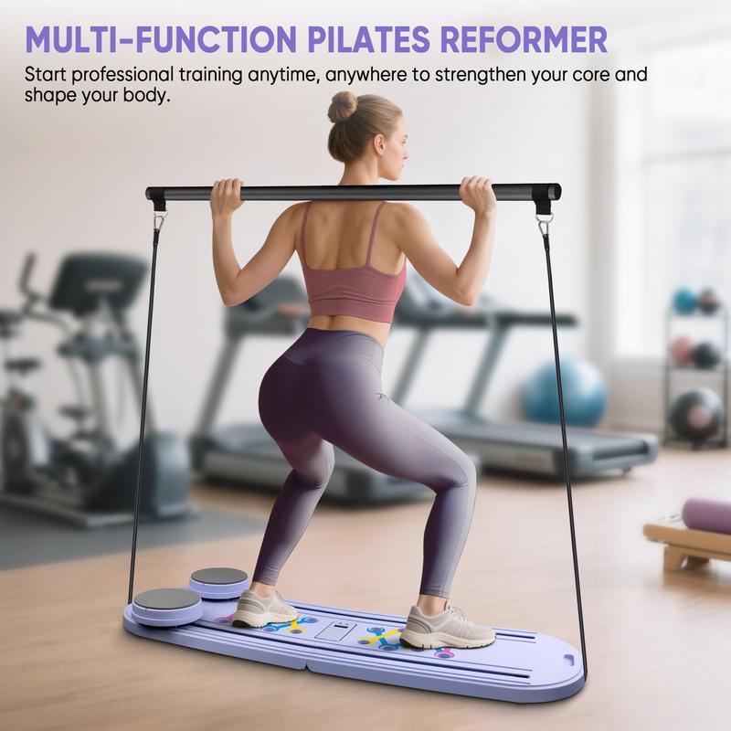 Pilates Board, Pilates Portable Reformer Machine 2025 for Home Workout ...