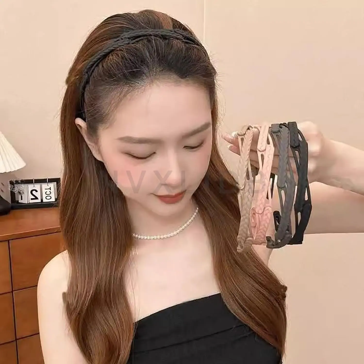 4 count Wheat Ear Retractable Headbands Chunbo Foldable Wide Headband ...