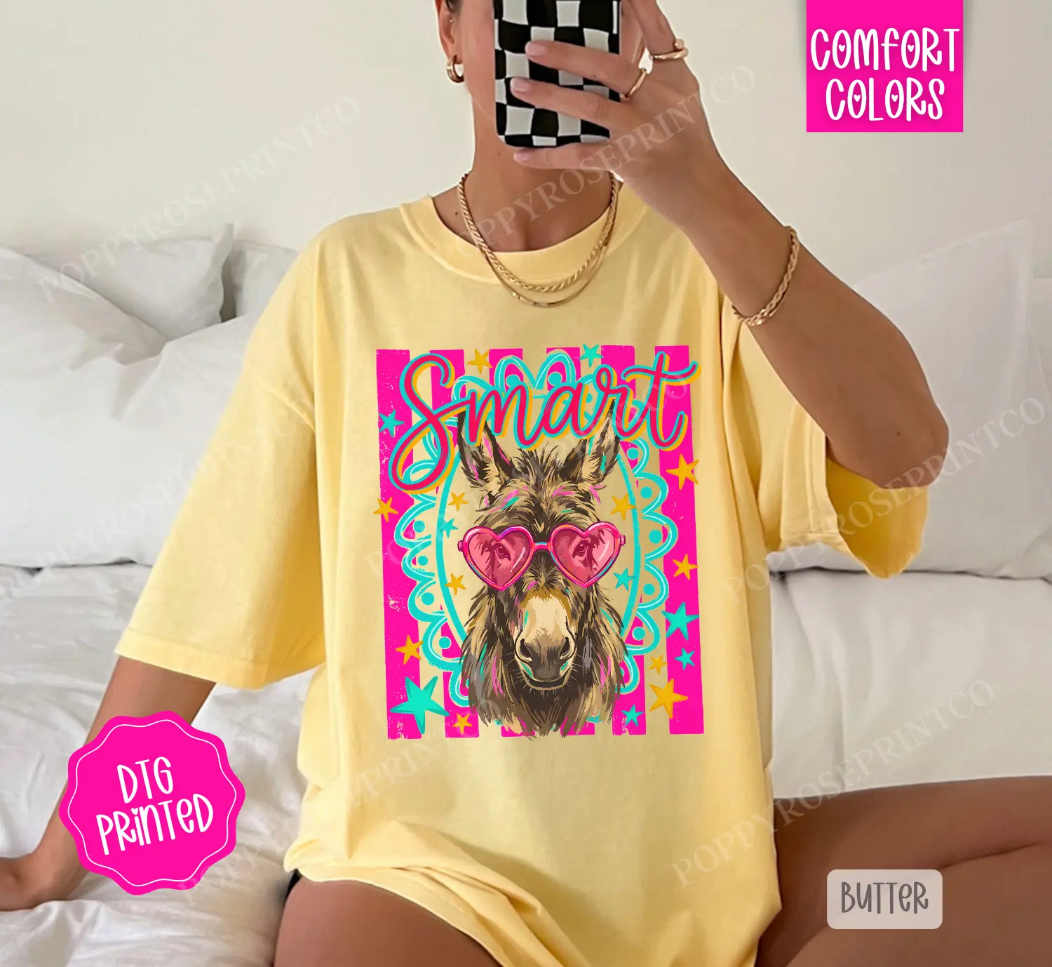 Smart And Sarcastic Shirt Comfort Colors, Trendy Graphic Women's Tee ...