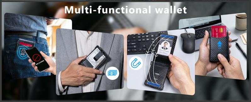 MNGARISTA Wallet for Men,Slim Minimalist Bifold Wallet with RFID ...