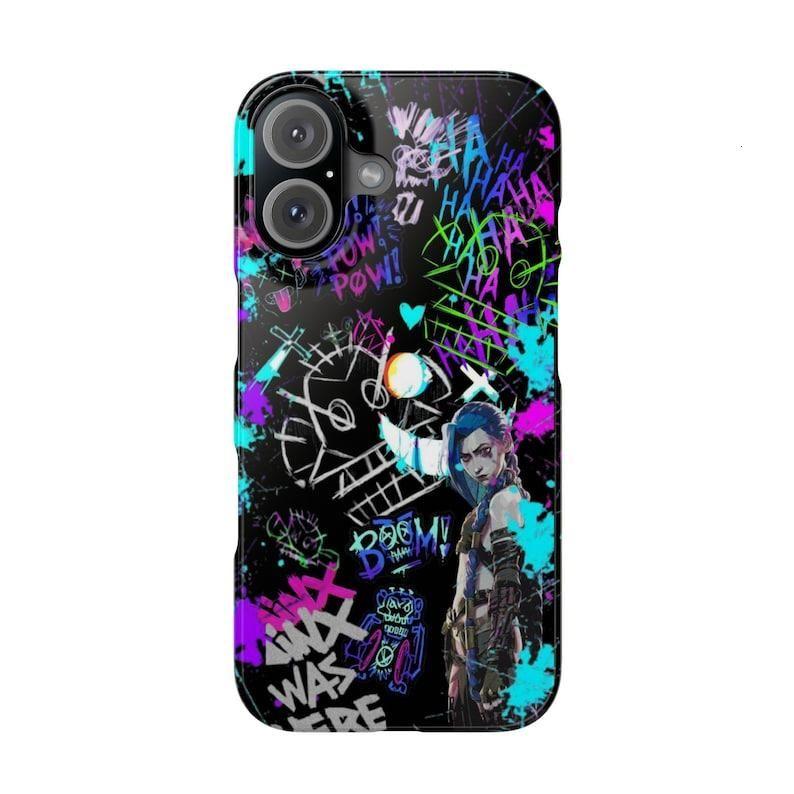 Jinx Arcane Phone Case, Anime Phone Case, Tough Case iPhone 16 15 14 13 ...