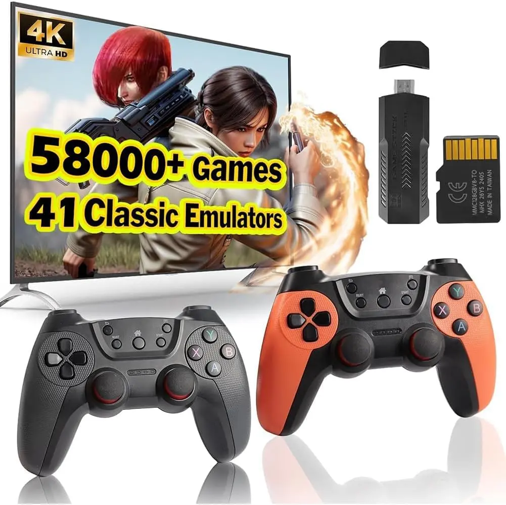 X2 PRO Retro Game Stick 4K | 41,000+ Classic Games | Plug & Play HDMI ...