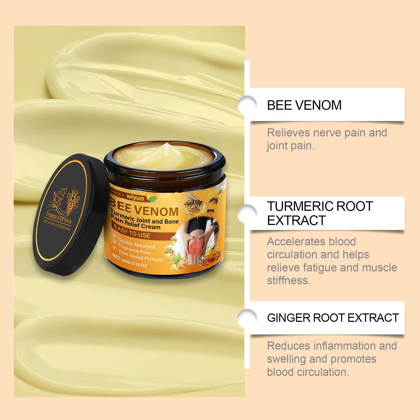 Joint Relief Cream 60g, Joint Care Cream, Natural Formula Bee Venom ...