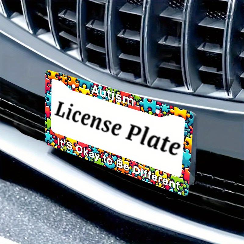 1pc Autism It S Okay to Be Different License Plate Frame Funny Autism ...