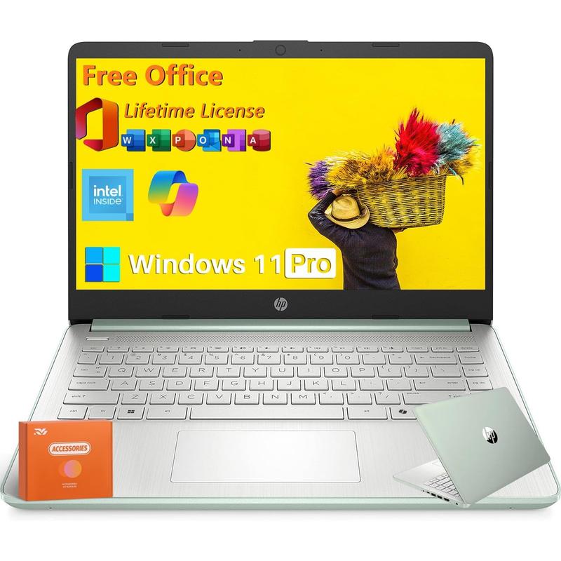 HP Business Portable Laptop, 14 Inch HD Display, Windows 11 Pro , Intel ...