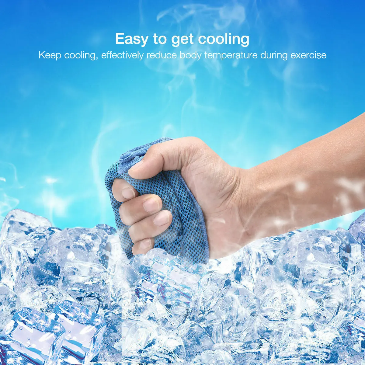5 Pack Cooling Towel Ice Towel Neck Wrap for Sports Running Jogging Gym ...