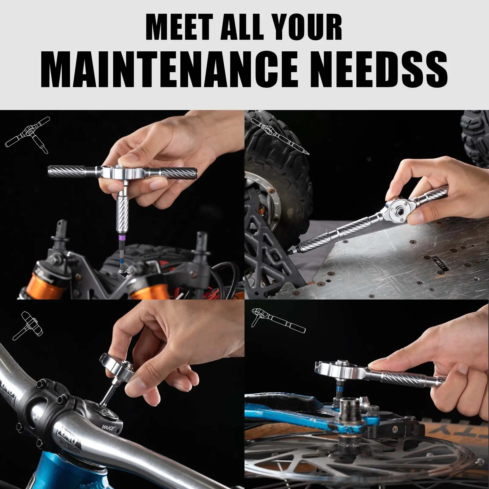 Premium 66-in-1 Magnetic Ratchet Screwdriver Set with Detachable T ...