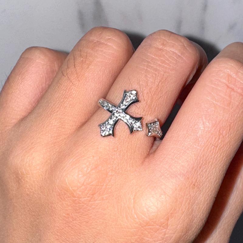 Cross Faith Ring - Adjustable Inspirational Jewelry - TikTok Shop