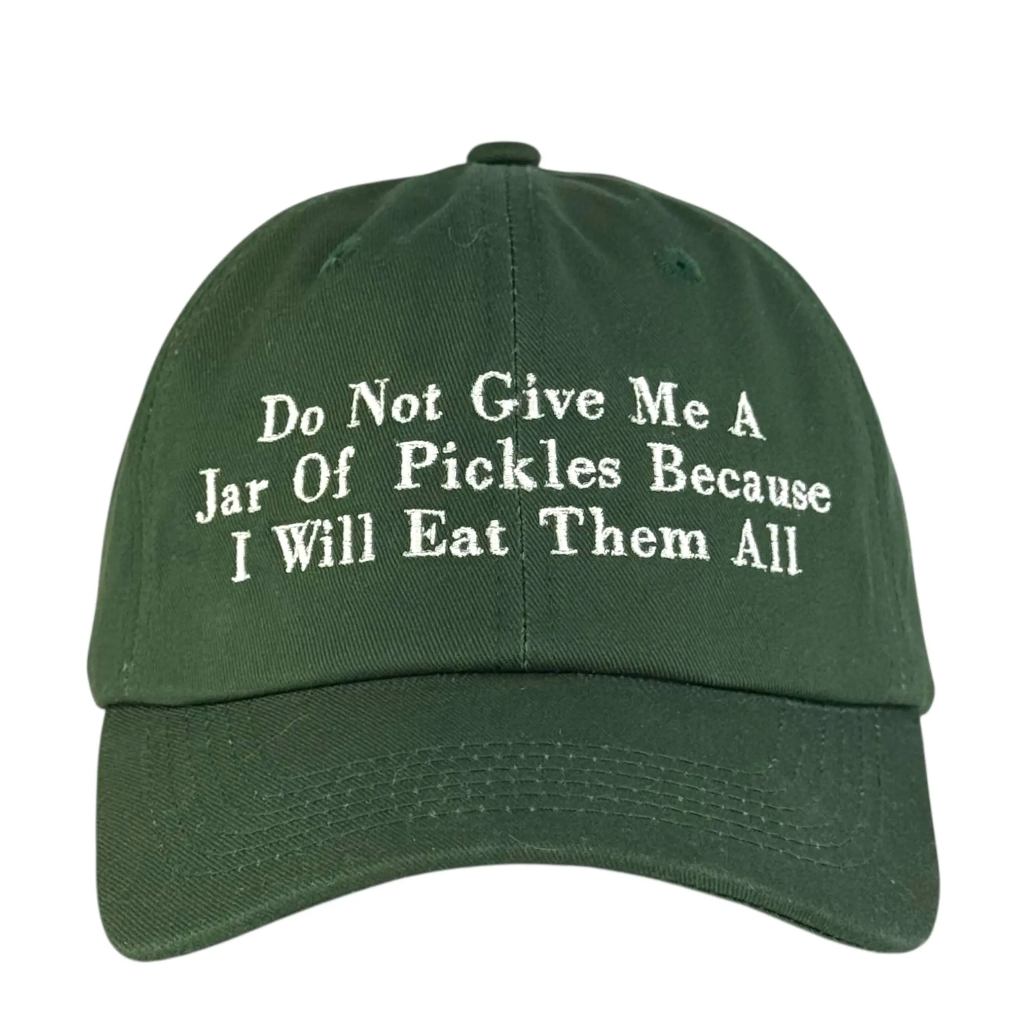 Do Not Give Me A Jar of Pickles Hat Custom Embroidered Cap - TikTok Shop