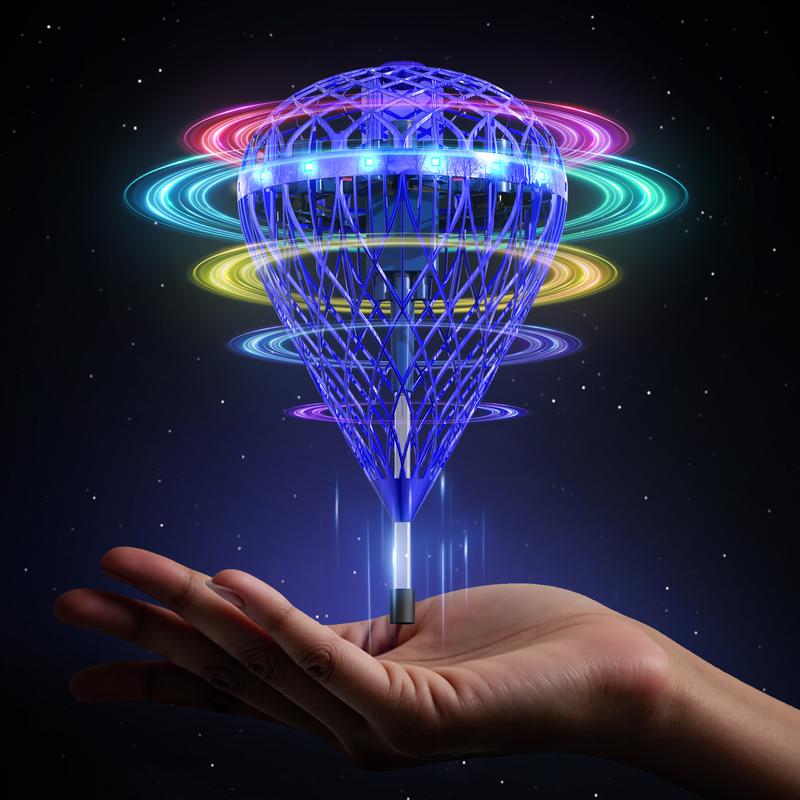 Flystars Hand Controlled Flying Orb Ball Drone, Magic LED Boomerang ...