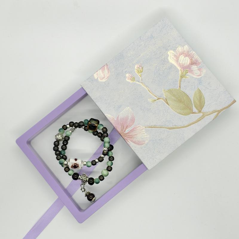 Cloud Mountain Meditation Handmade Ceramic Double-Band Bracelet ...