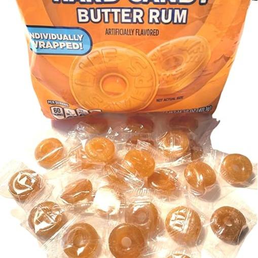 LIFE SAVERS Hard Candy - Butter Rum, Candy Bulk Individually Wrapped ...