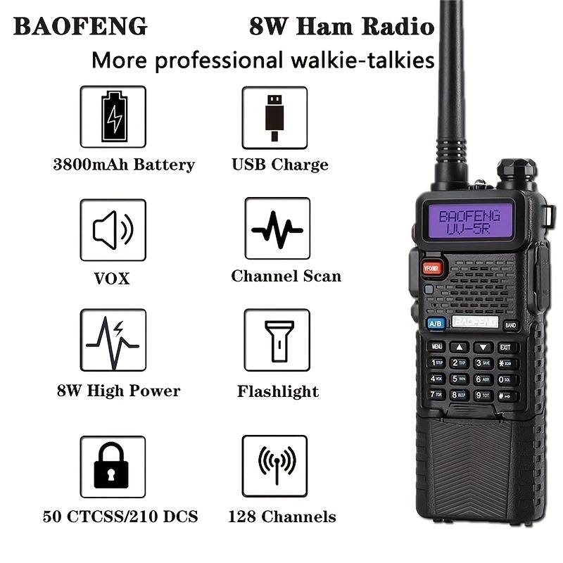 [3800mAh Long Range Ham Radio] Baofeng Portable Ham Radio Long Range ...