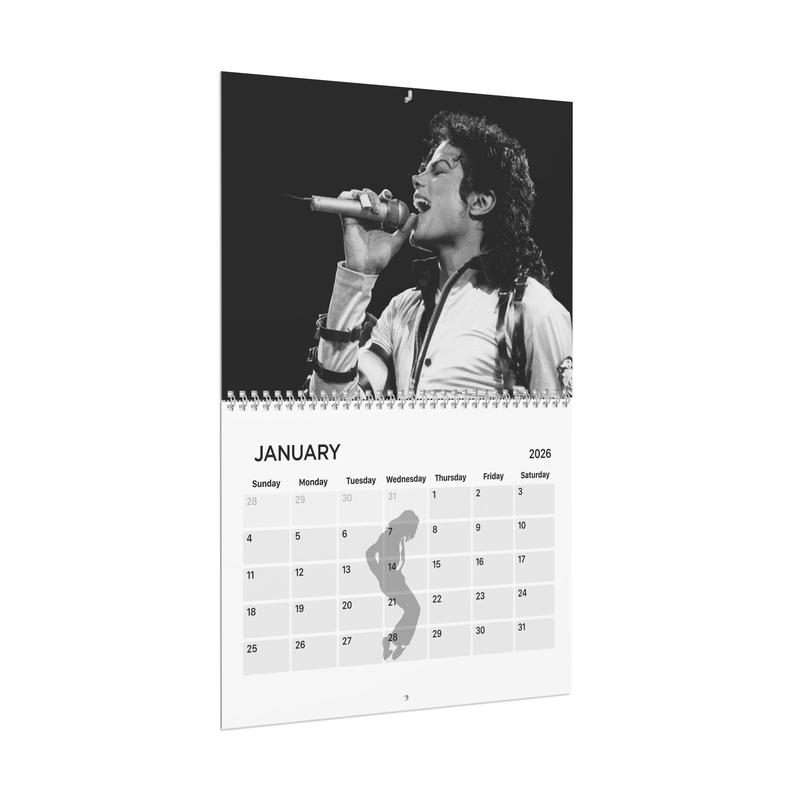 Michael Jackson 2026 Wall Calendar, King of Pop MJ Calendar 2026, Music ...