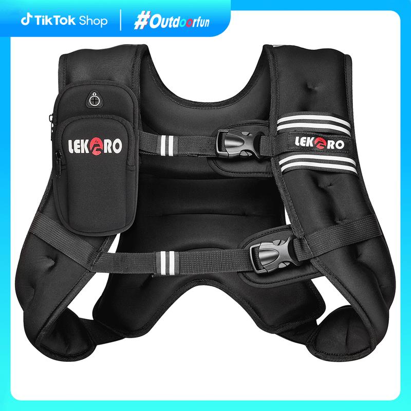 LEKÄRO Weighted Vest, 6lbs/8lbs/12lbs/16lbs/20lbs/25lbs/30lbs Weights ...