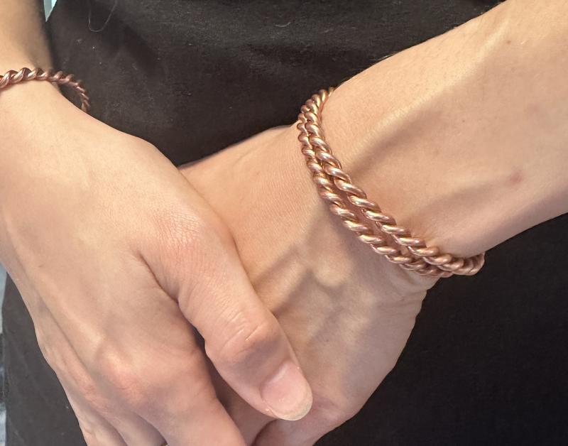 Copper Tensor Ring Bracelet - 11AWG Sacred Cubit Energy Enhancing ...