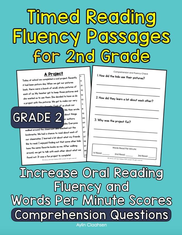 Timed Reading Fluency Passages for 2nd Grade: Increase Oral Reading ...