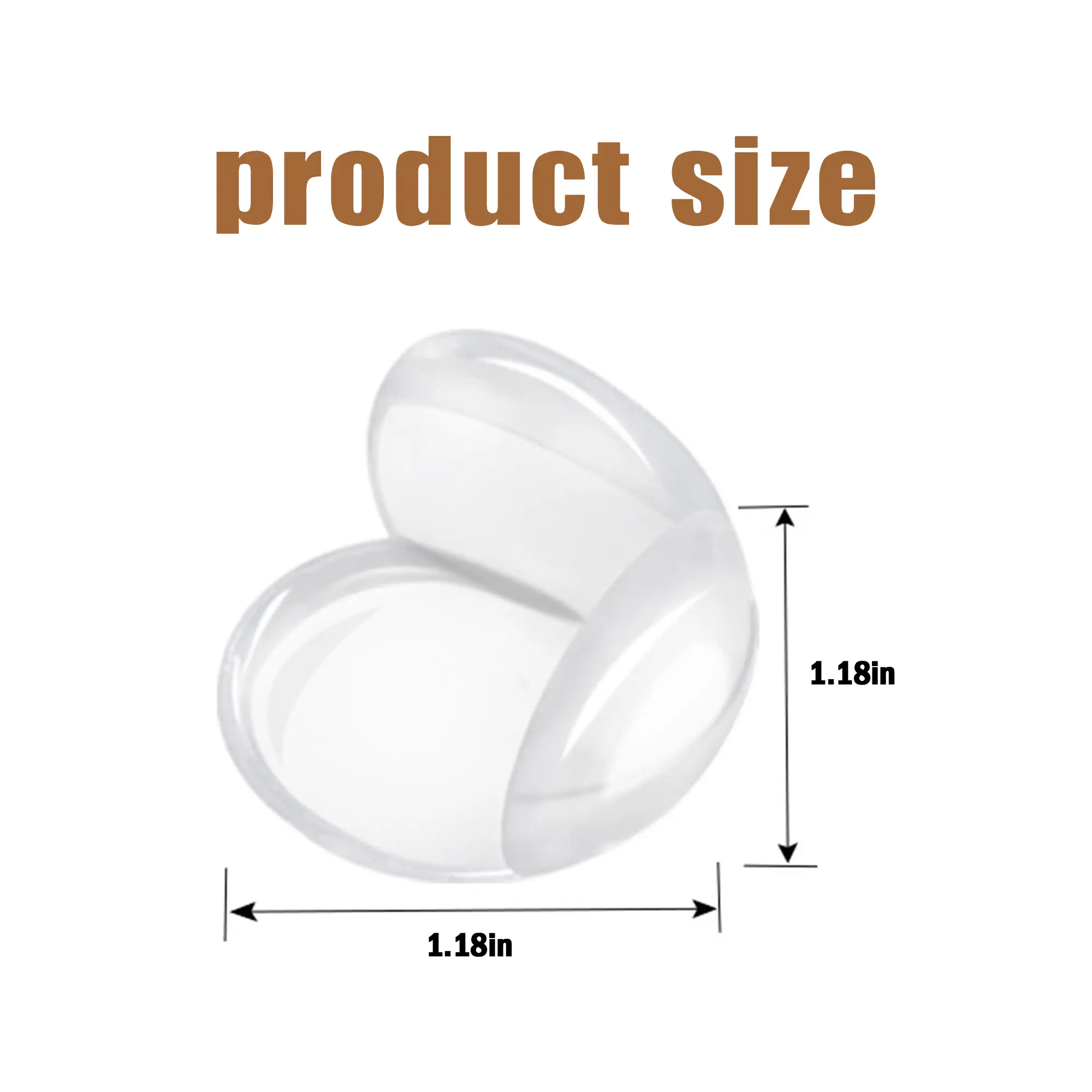 16 Counts Furniture Corner Protector, Round Edge Cushion with All-Round ...