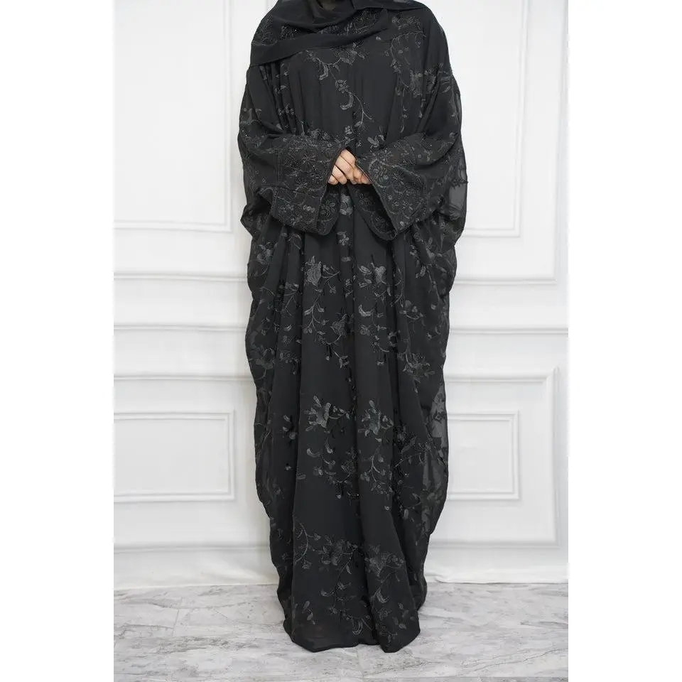 JANNAH closed farasha abaya with matching hijab. Soft, flowy fabric ...