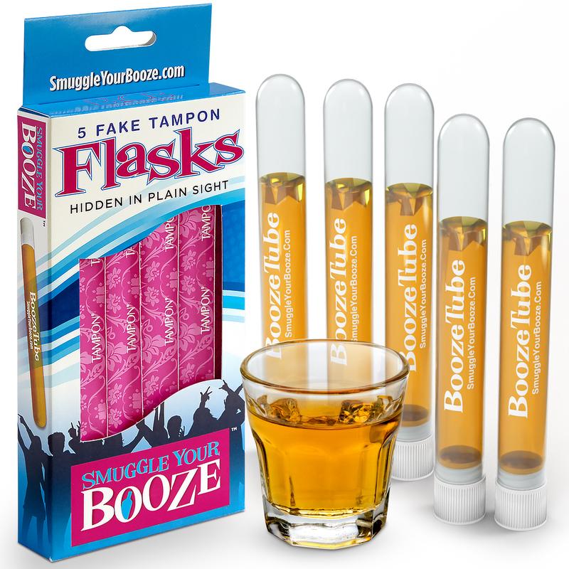 Tampon Flasks | Box of 5 | Reusable Secret Beverage Flask for Women ...
