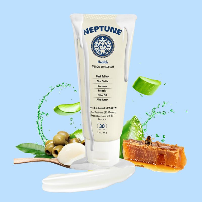 Neptune Tallow Moisturizing Sunscreen - Non Nano Zinc Oxide SPF ...