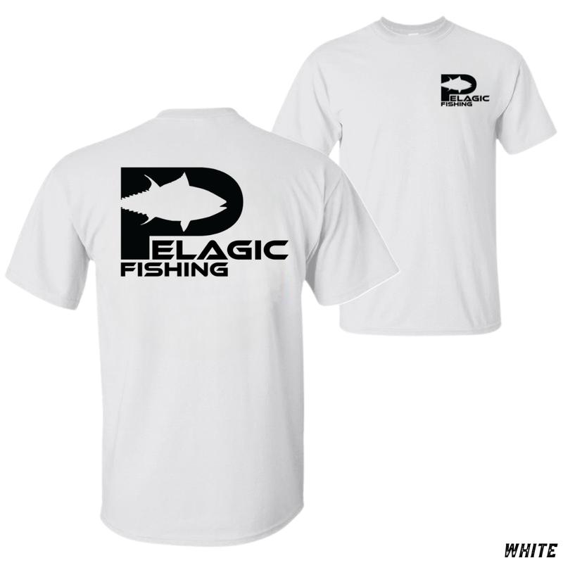 Pelagic Fishing Logo T-Shirt, Offshore Graphic Tee with Tuna Silhouette ...